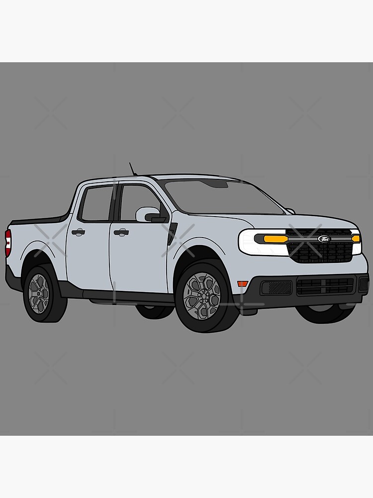 "Ford Maverick Iconic Silver XLT" Poster for Sale by Yensid1971 | Redbubble