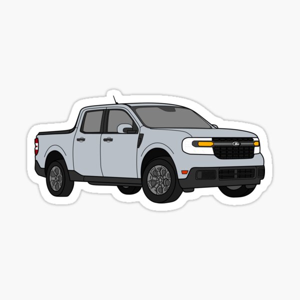 "Ford Maverick Iconic Silver XLT" Sticker for Sale by Yensid1971 ...