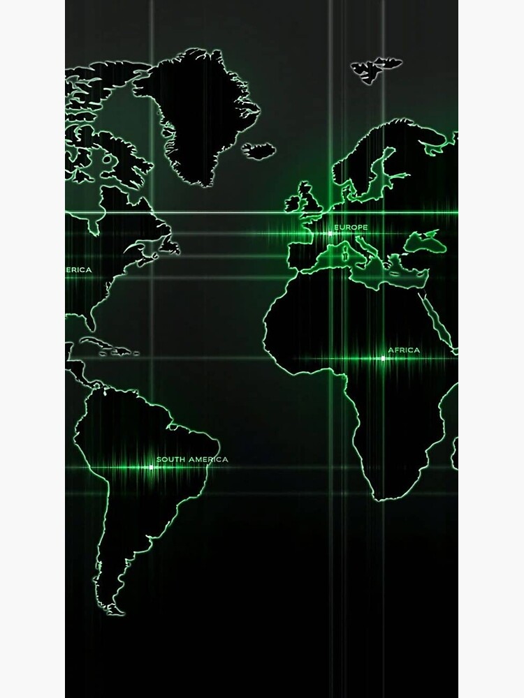 "Matrix World Map" Poster for Sale by CopeShop | Redbubble