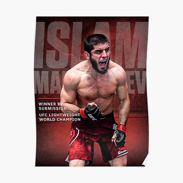Poster « Islam Makhachev - Champion des poids légers de l'UFC », par ...