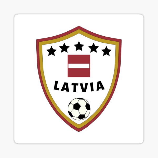 "Latvia Football Team" Sticker for Sale by Footballunite | Redbubble