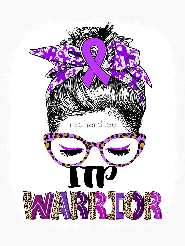 "Messy Bun Leopard ITP Warrior" Sticker for Sale by rechardtee | Redbubble