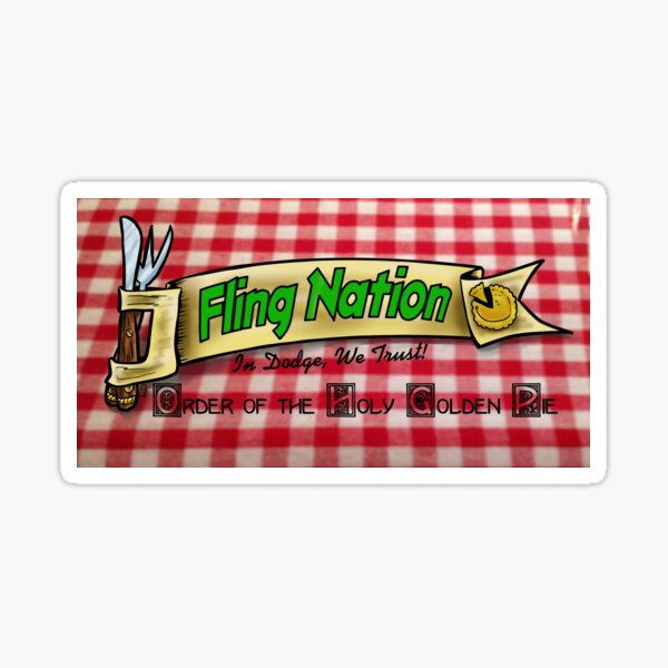 "Fling Nation 1" Sticker for Sale by SLTOMCC | Redbubble