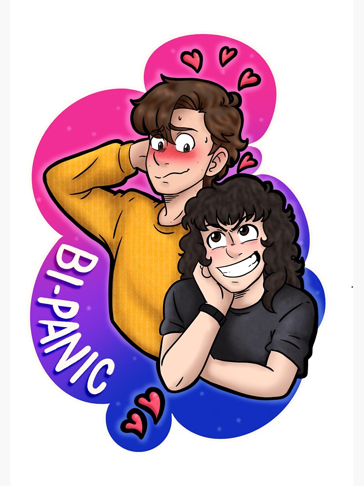 "Bi Panic" Sticker for Sale by AnnoyinglyCute | Redbubble