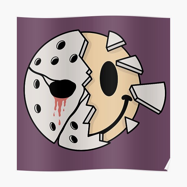 "Jason Voorhees Smile" Poster for Sale by VADIMproducts | Redbubble