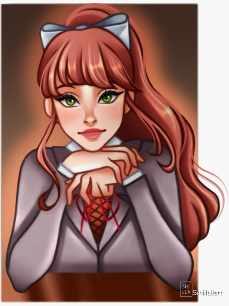 "Monika" Sticker for Sale by Smillallart | Redbubble
