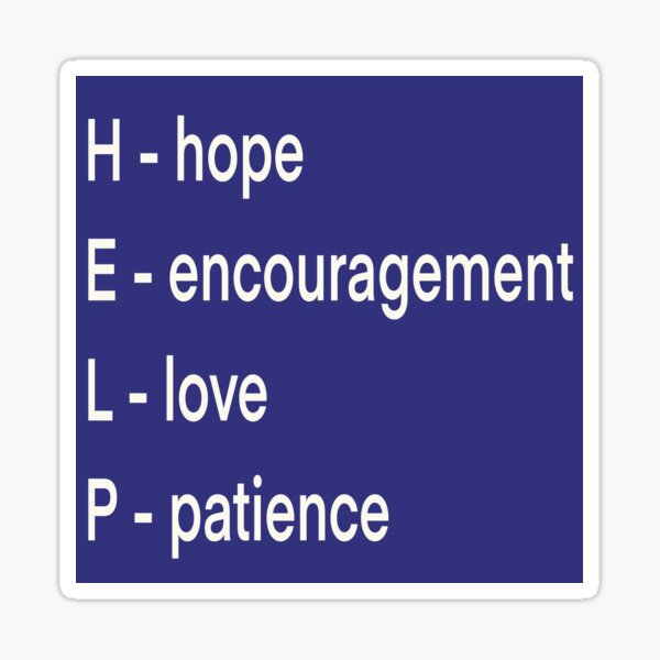 "HELP" Sticker for Sale by JessicaTukaj | Redbubble