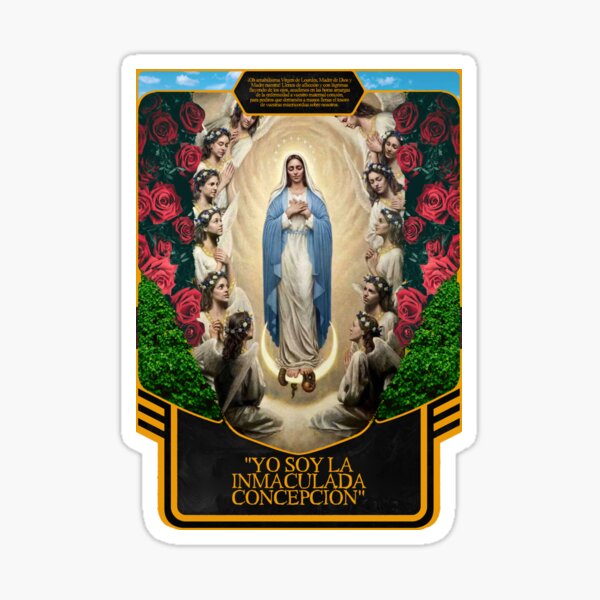 "The Immaculate Conception" Sticker for Sale by Narrangansett | Redbubble