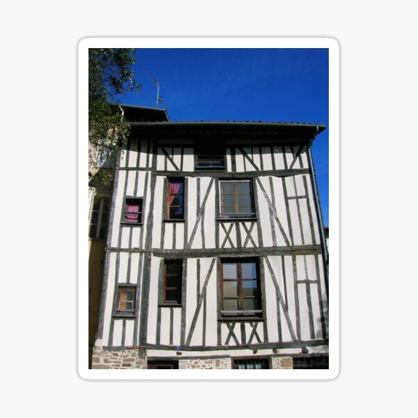 "Timber framed house" Sticker for Sale by fayinspain | Redbubble