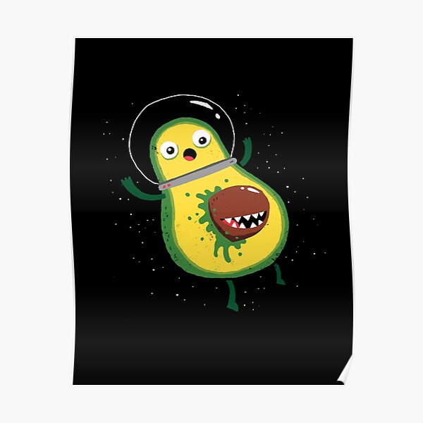 "Alien: Avocado" Poster by DinoMike | Redbubble