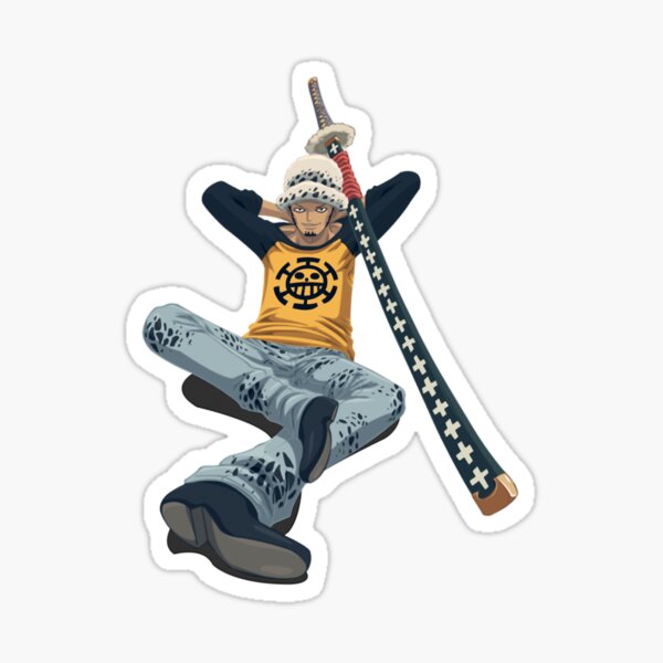 "Trafalgar Law Heart Pirates" Sticker for Sale by OtakuToys | Redbubble