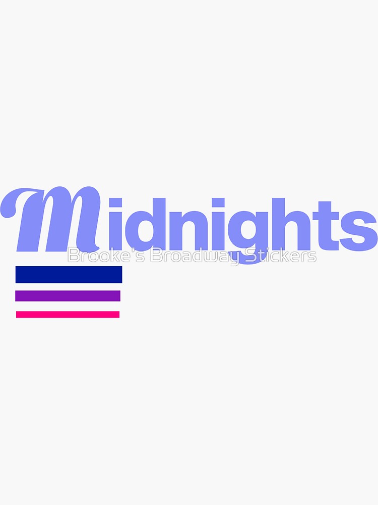 "TS Midnights Bi Pride Music Lyric Sticker" Sticker for Sale by ...