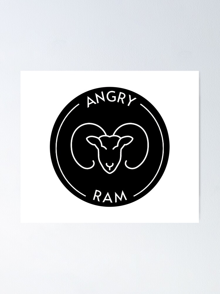"ANGRY RAM" Poster for Sale by woroclo | Redbubble
