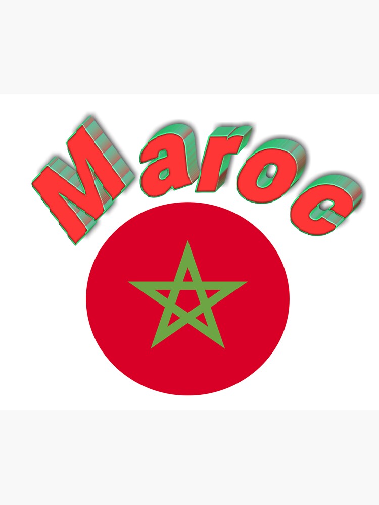 "Morocco, Morocco, Moroccan civilization, Kingdom of Morocco" Sticker ...