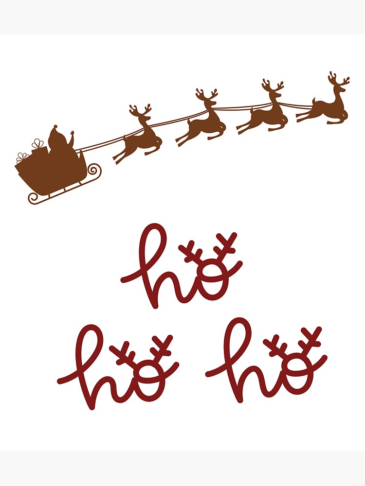 "HoHoHo" Sticker for Sale by Bendix-Designs | Redbubble