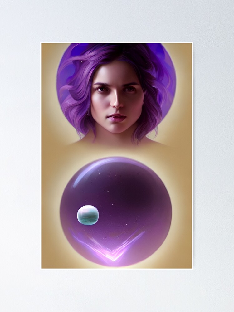 "Woman in the Seeing Orb" Poster for Sale by aqous5 | Redbubble