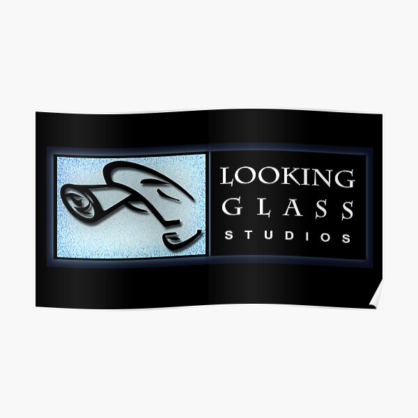 "Looking Glass Studios Logo (Colors)" Poster for Sale by LGSmerch | Redbubble
