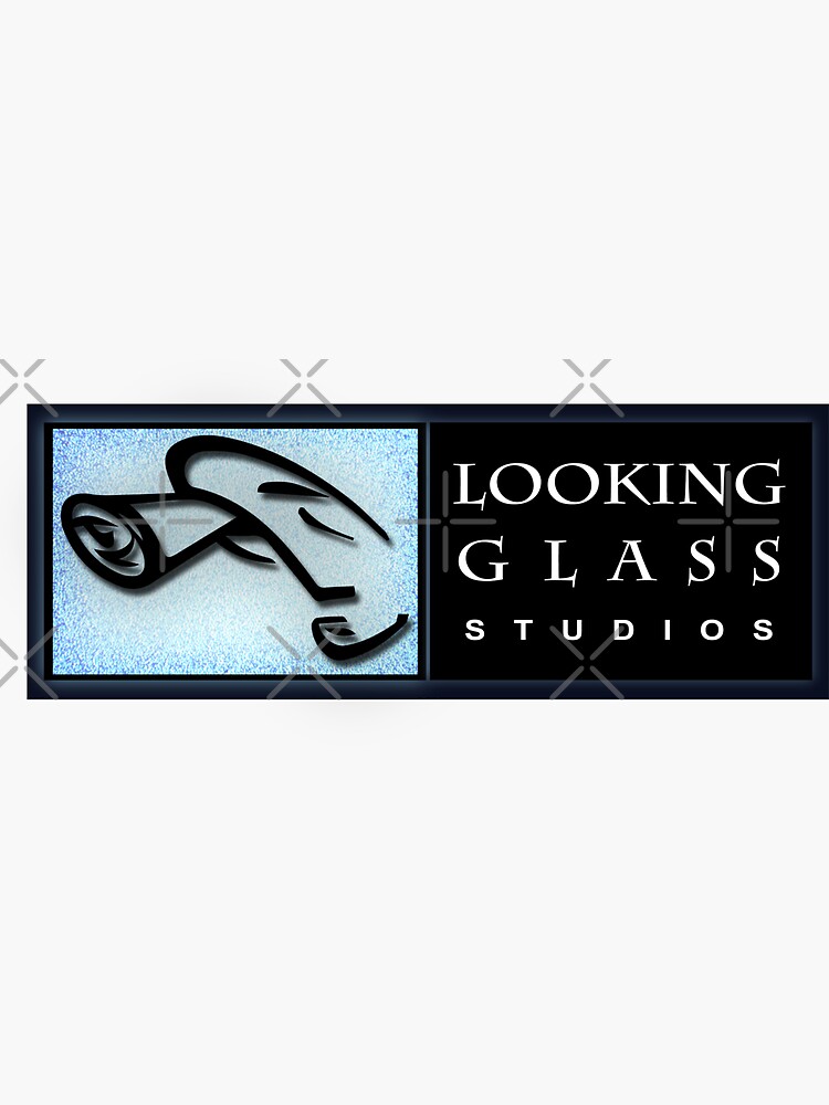"Looking Glass Studios Logo (Colors)" Sticker for Sale by LGSmerch | Redbubble