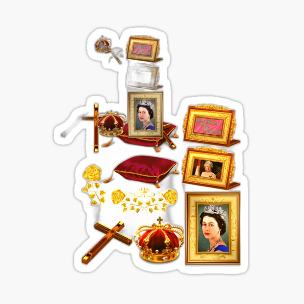 "Queen Elizabeth " Sticker for Sale by bestartglory | Redbubble