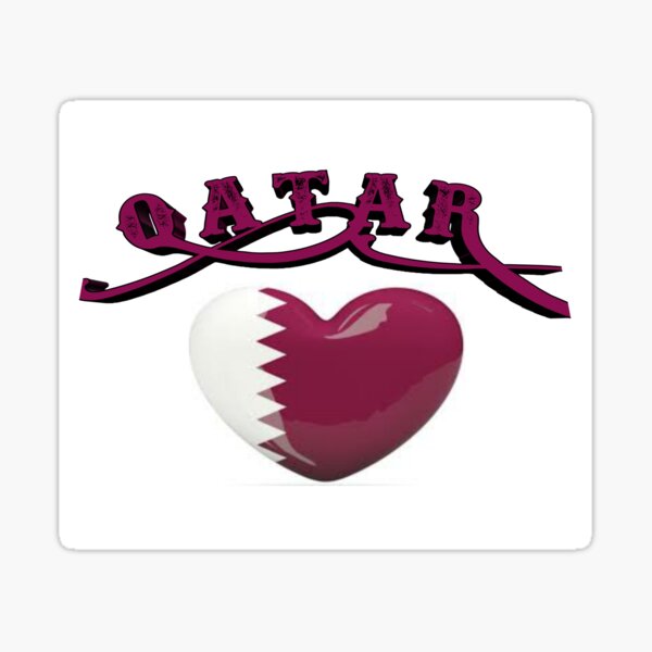 "Qatar, Middle East, country, Middle East," Sticker for Sale by ...