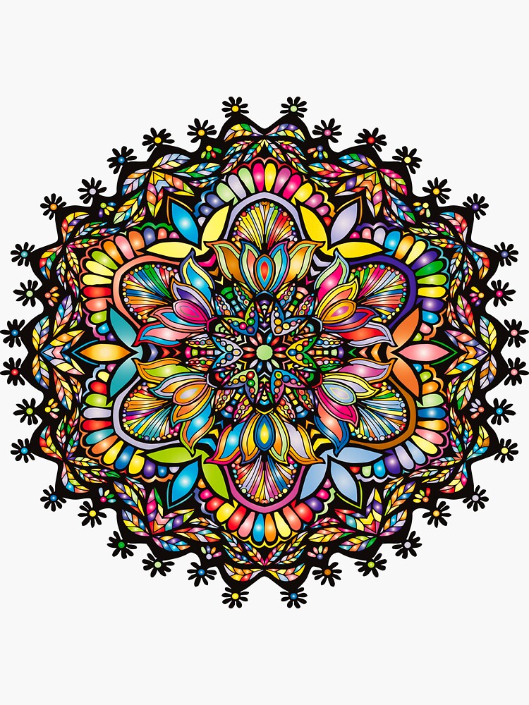 "Mandala design" Sticker for Sale by zeljana0504 | Redbubble