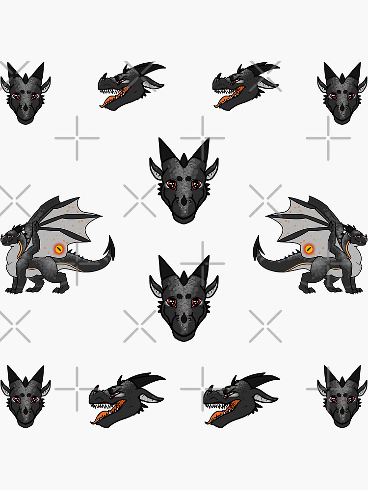 "coal, black dragon, dragon illustration, original digital artwork ...