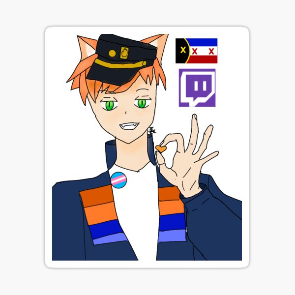 "Fundy: Dream SMP" Sticker for Sale by SadHeartsClub | Redbubble