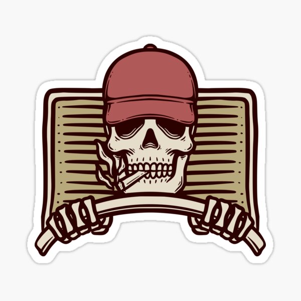 "Devil Skull Head" Sticker for Sale by rukurustudio | Redbubble