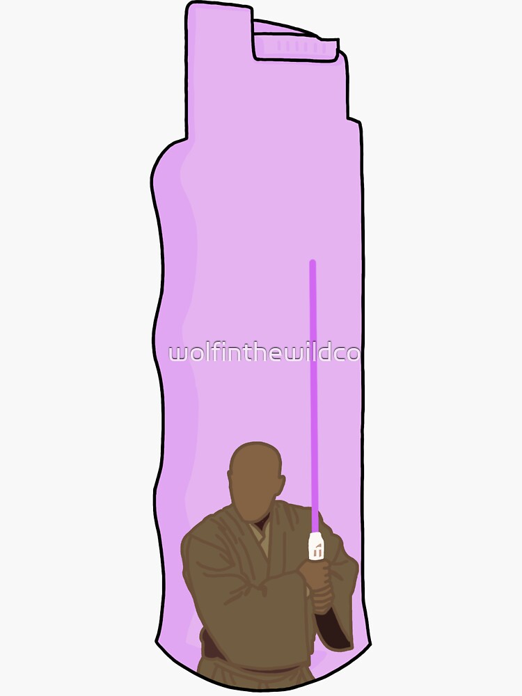 ""Mace" Pepper Spray Silhouette | Mace Windu Pun" Sticker for Sale by ...