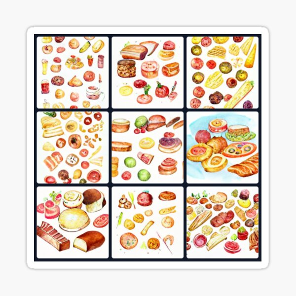 "Food Pack" Sticker for Sale by CinderPress | Redbubble