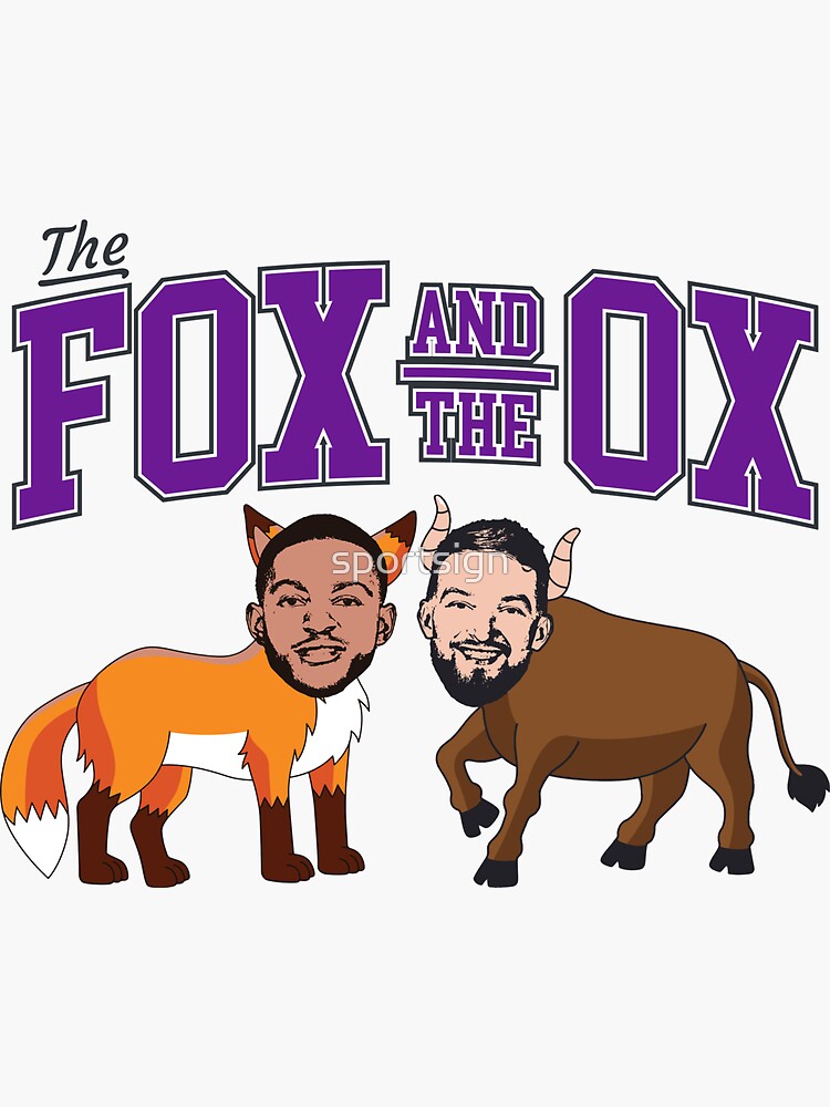 "Fox And The Ox - Kings Basketball - Funny Meme" Sticker for Sale by ...