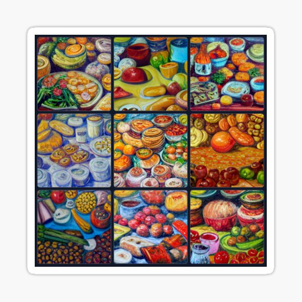 "Food Pack" Sticker for Sale by CinderPress | Redbubble