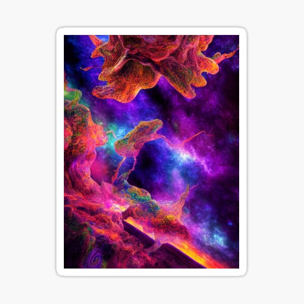 "galactic harmony" Sticker for Sale by Oflers | Redbubble