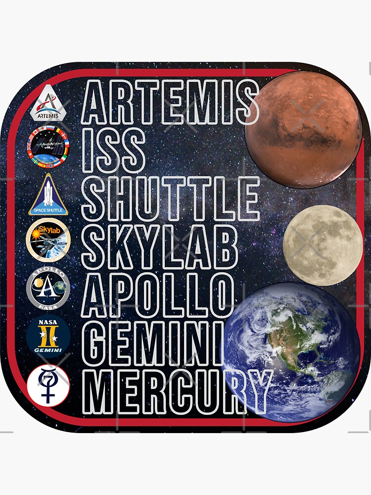 "NASA Friends Red Edge" Sticker for Sale by Bfwilson | Redbubble