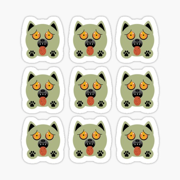 "Sad anime zombie dog " Sticker for Sale by HighScale | Redbubble