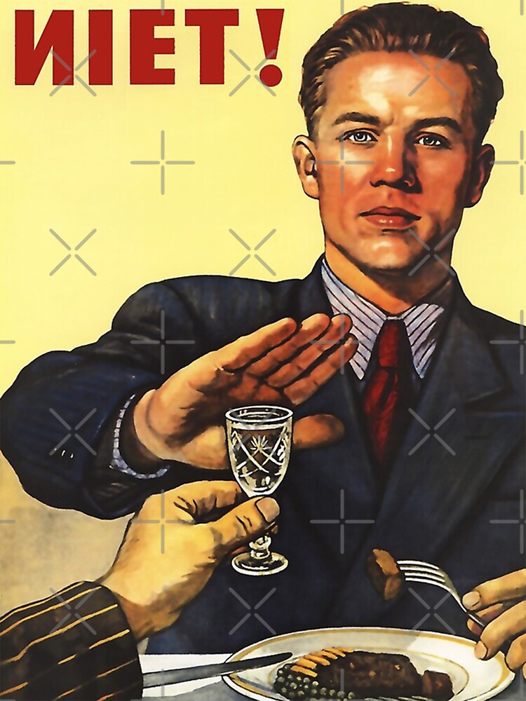 "The Vintage "Anti Alcohol" Poster" Sticker for Sale by Thelma-Britt ...