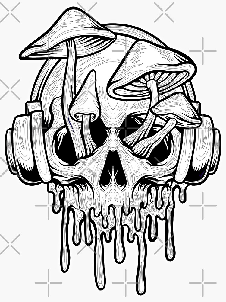 "color your own DIY coloring or as is black and white CREEPY TRIPPY ...