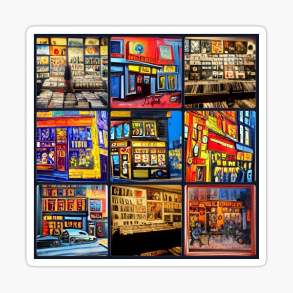 "Record Store Pack" Sticker for Sale by CinderPress | Redbubble