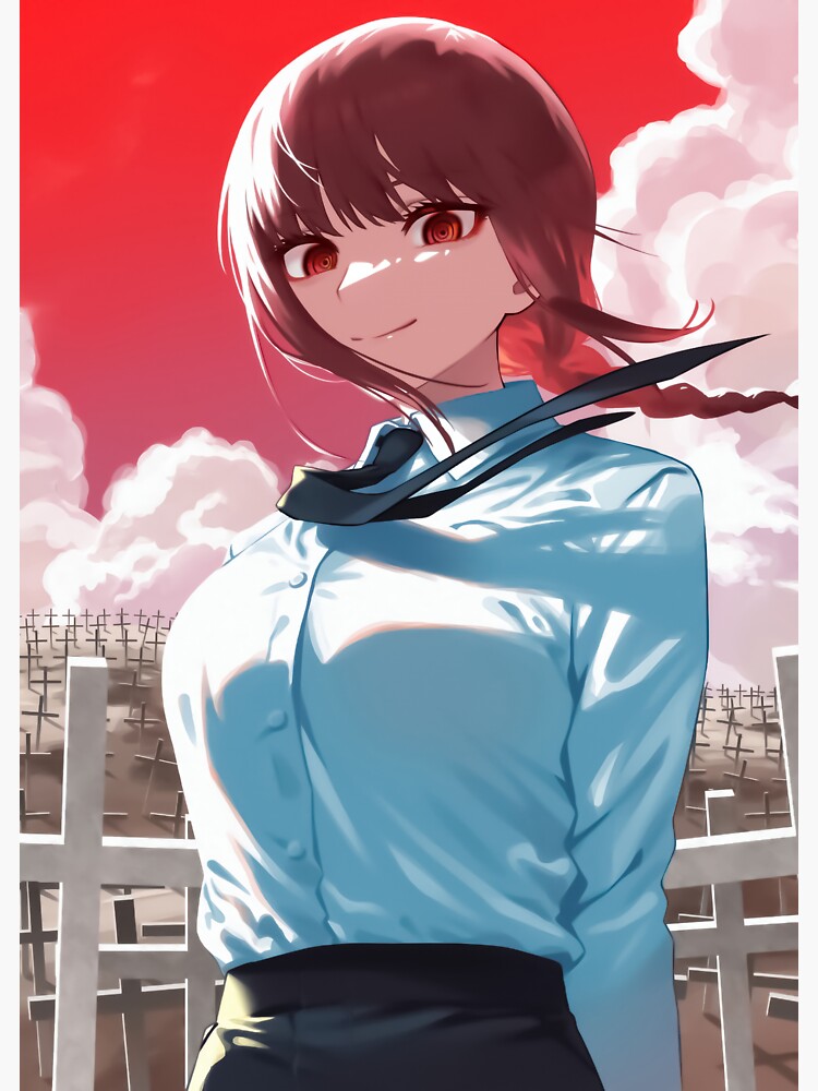 "Makima Chainsaw Man Gift For Wibu" Sticker for Sale by coltonie ...