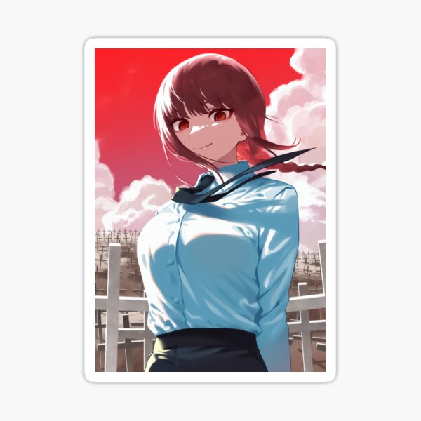 "Makima Chainsaw Man Gift For Wibu" Sticker for Sale by coltonie ...