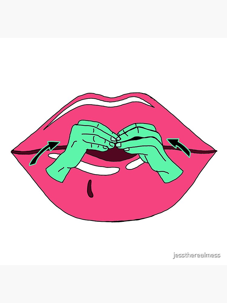 "ASL Kiss" Art Print for Sale by jesstherealmess | Redbubble