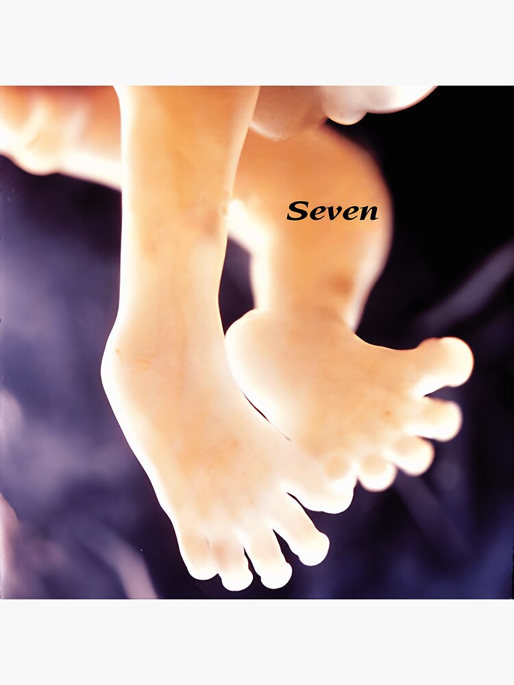 "Seven album bare feet" Sticker for Sale by ValentFriedrich | Redbubble