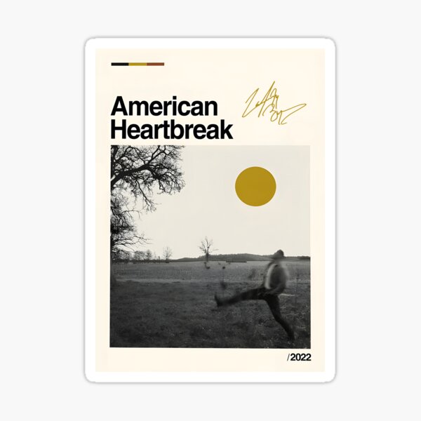 "American Heartbreak" Sticker for Sale by TrauteaWilla | Redbubble