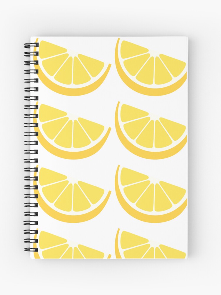 "Bright Lemon Slice Clip Art Citrus Fruit Design" Journal for Sale by ...