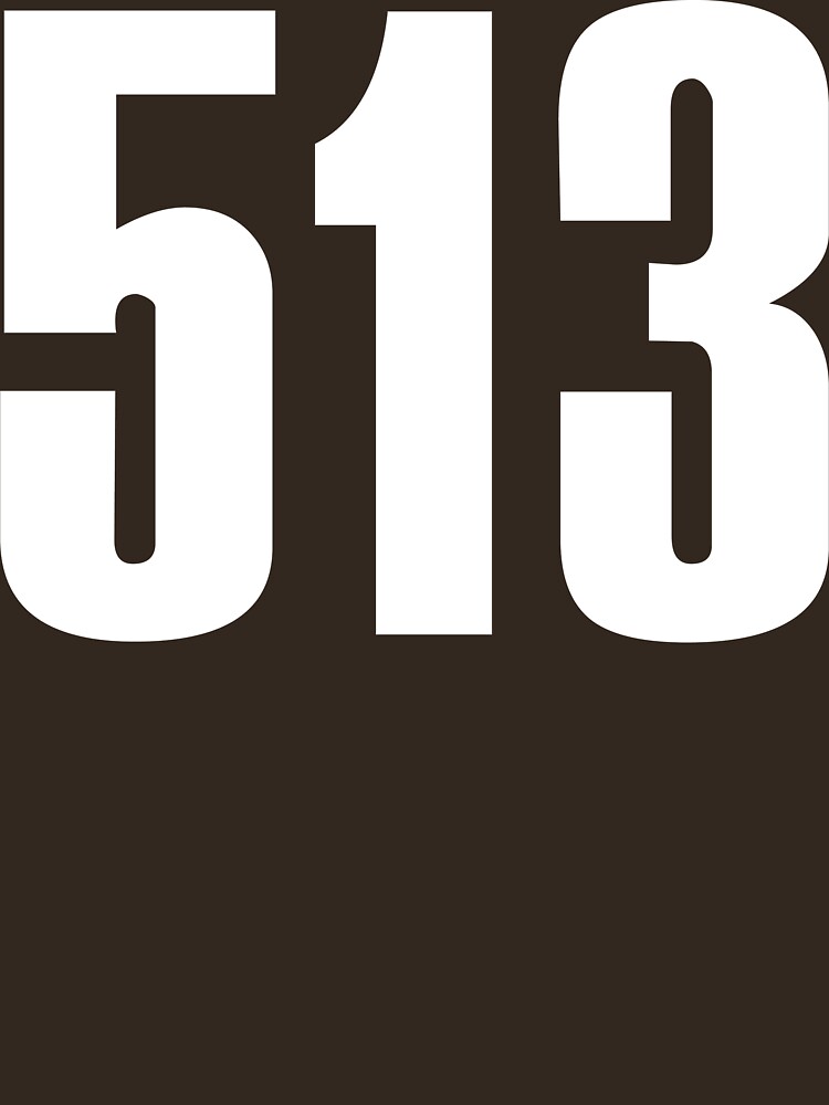 "513 Cincinati [White Ink] | Phone Area Code Shirts Stickers" T-shirt ...