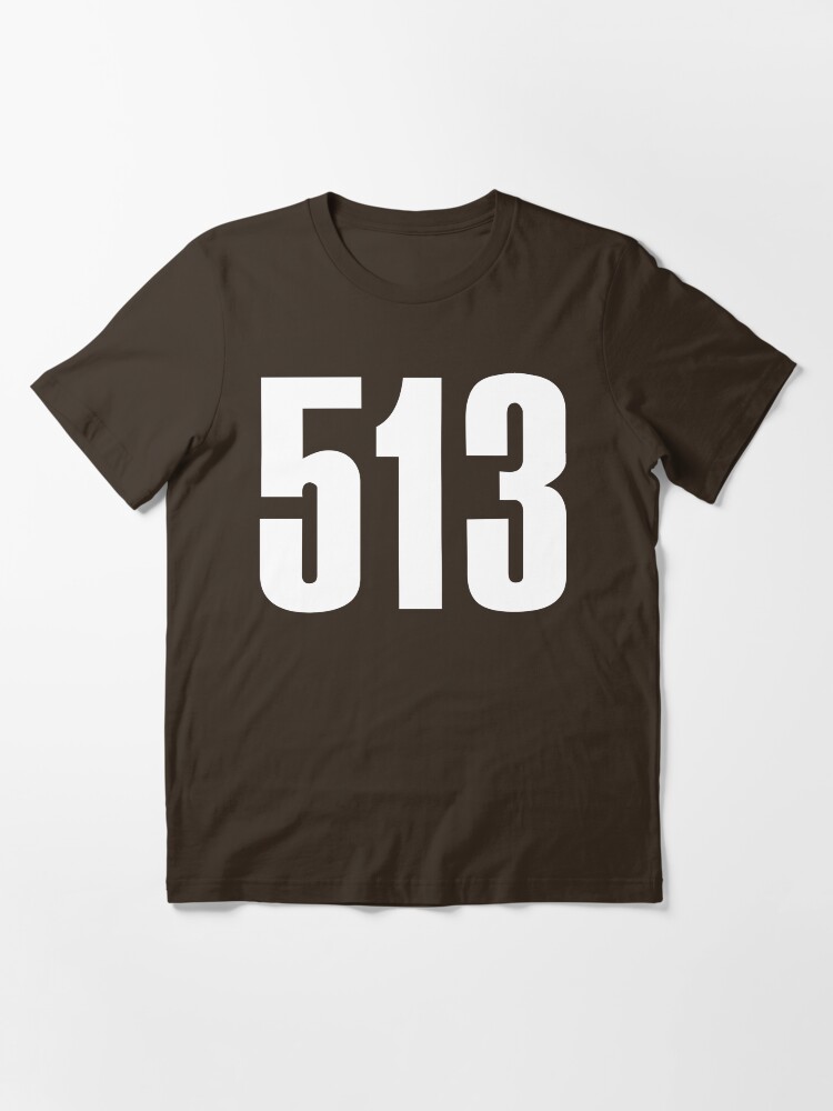 "513 Cincinati [White Ink] | Phone Area Code Shirts Stickers" T-shirt ...