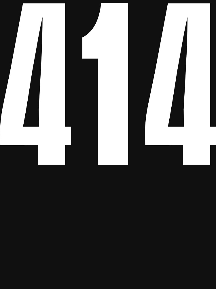 "414 Milwaukee [White Ink] | Phone Area Code Shirts Stickers" Pullover ...