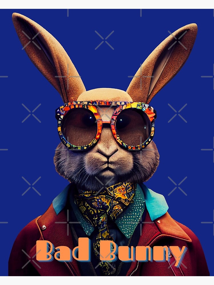 "Bad Bunny - Original Design Rabbit Bunny" Poster for Sale by ...