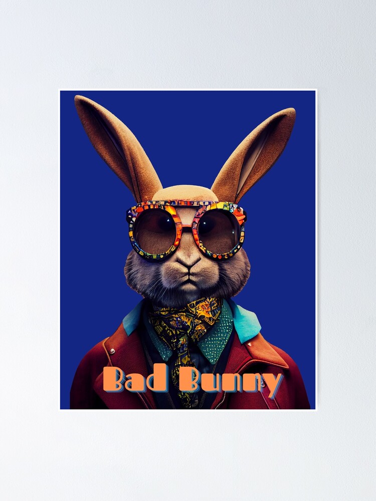 "Bad Bunny - Original Design Rabbit Bunny" Poster for Sale by ...