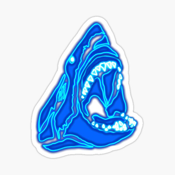 "Shark Bite " Sticker for Sale by AartafterdarK | Redbubble